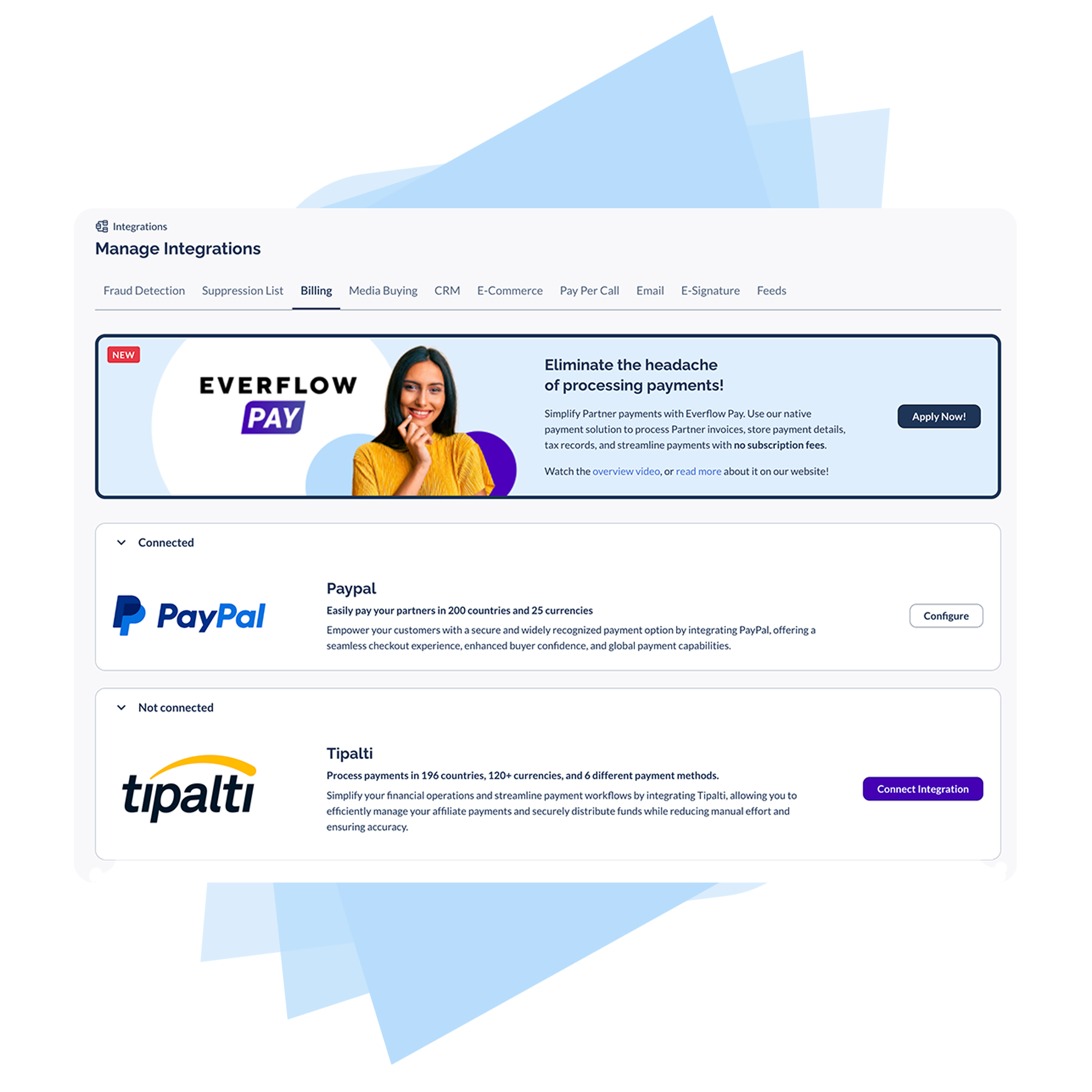 Everflow Feature - Payment Processing